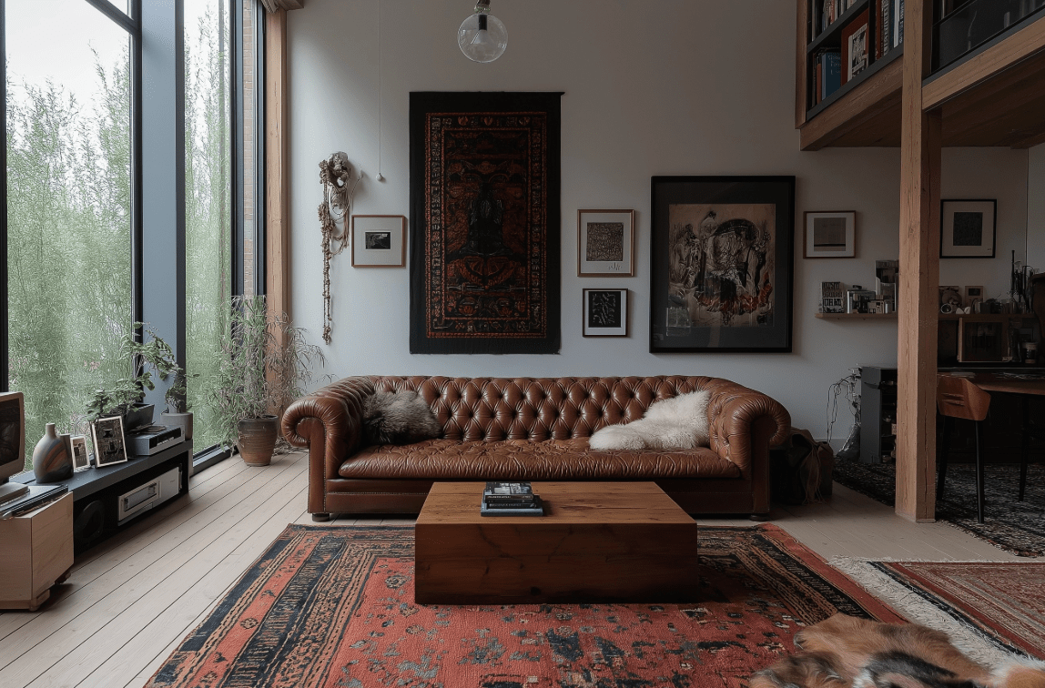 Moody Living Room Ideas with Vintage Decor & Chesterfield Sofas – Hello ...