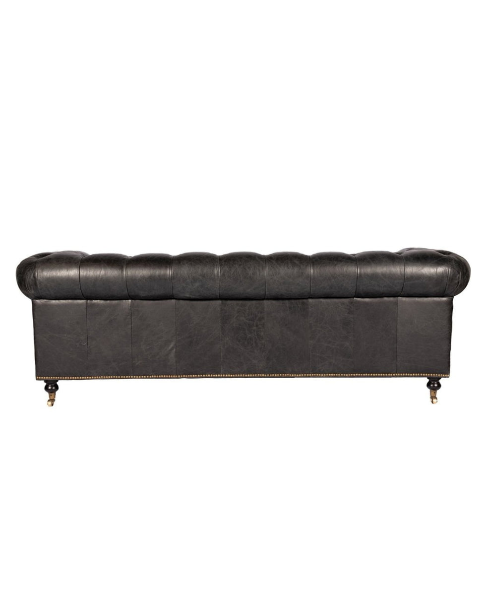 Brown Leather Chesterfield Sofa - Chesterfield Tufted | Hello Norden