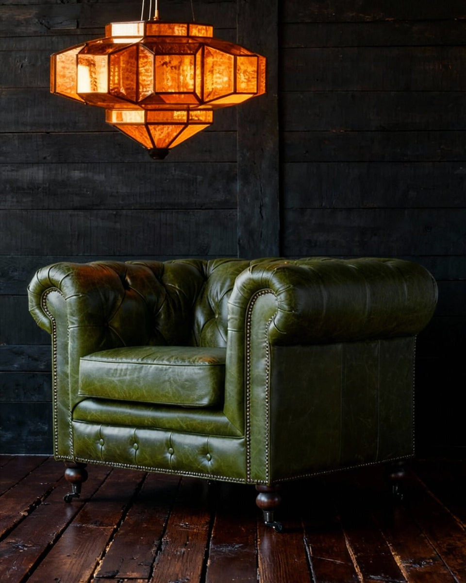 Fenris Leather Chesterfield Chair | Hello Norden