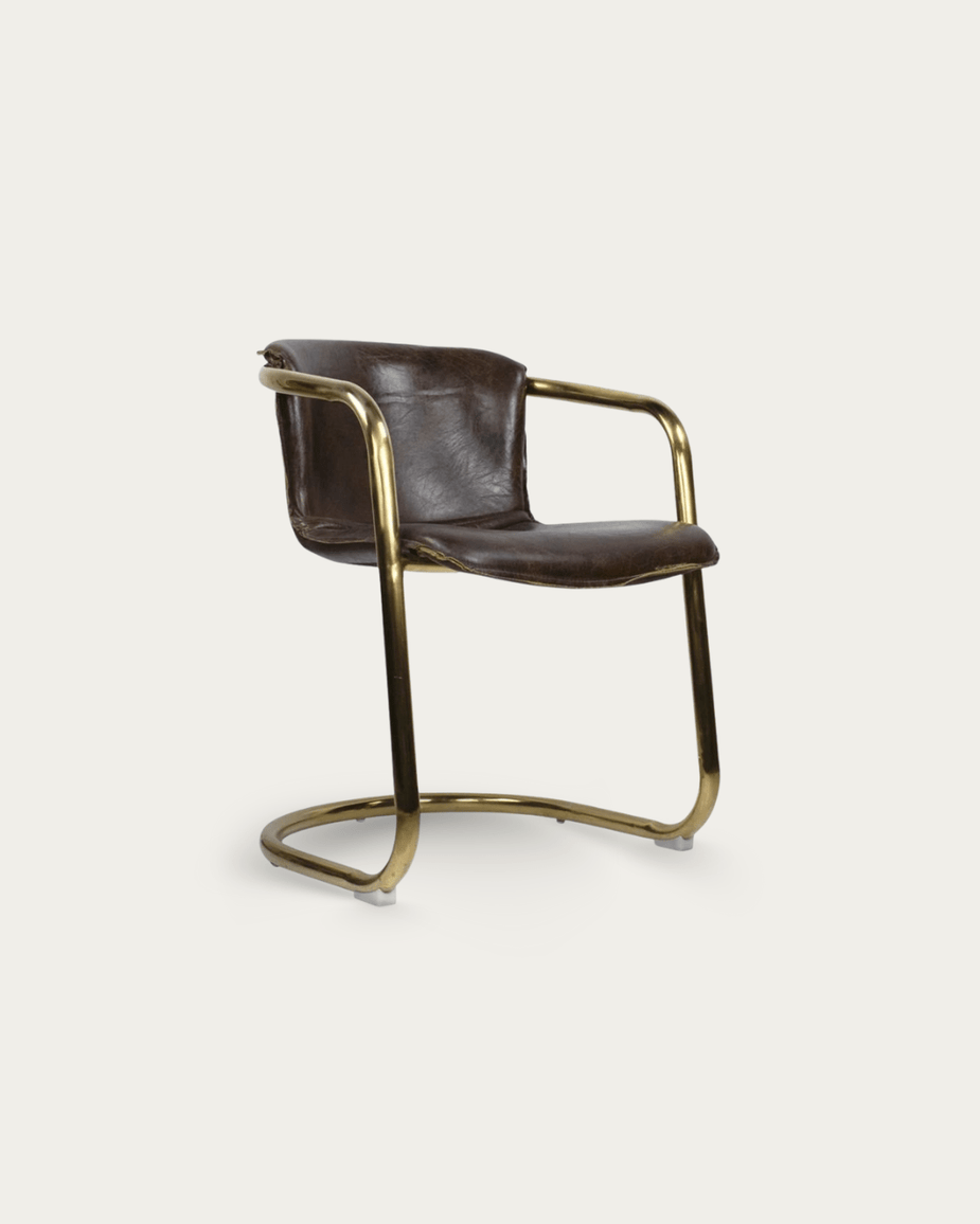 Ingma Brass Leg Dining Chair | Hello Norden