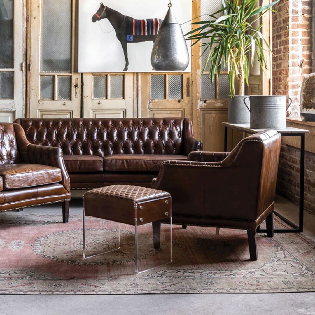 Alma Leather Chesterfield Chair | Hello Norden