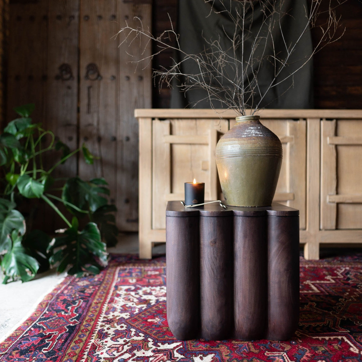 Bo Walnut Fluted End Table | Hello Norden