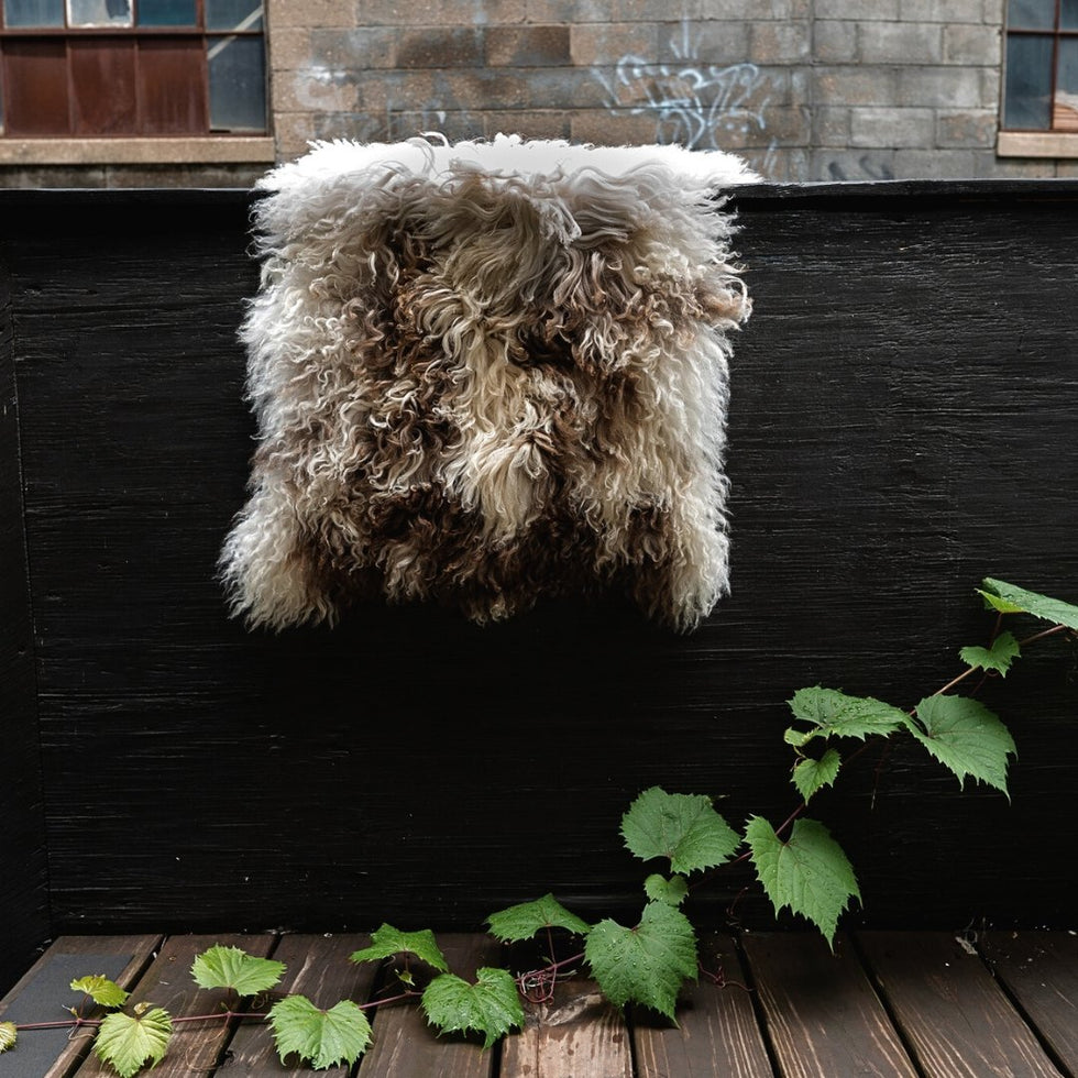 Icelandic Curly Sheepskin Throw Rug | Hello Norden